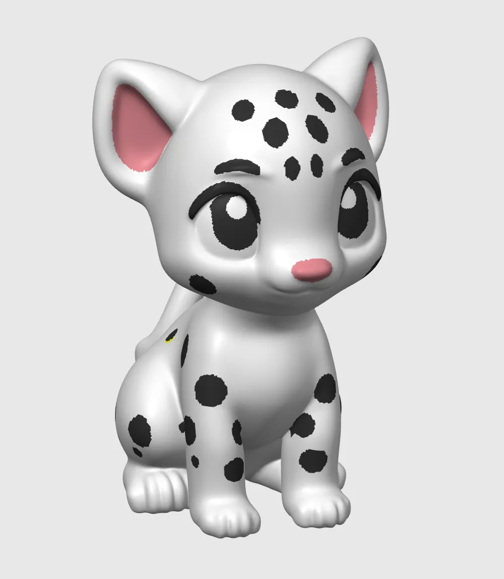 Mini Snow Leopard by mzdeboMakerWorld: Download Free 3D Models
