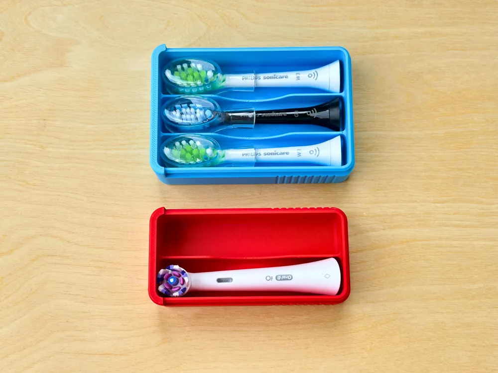 Toothbrush Head Storage Case – Philips & Oral-B - Free 3D Print Model ...