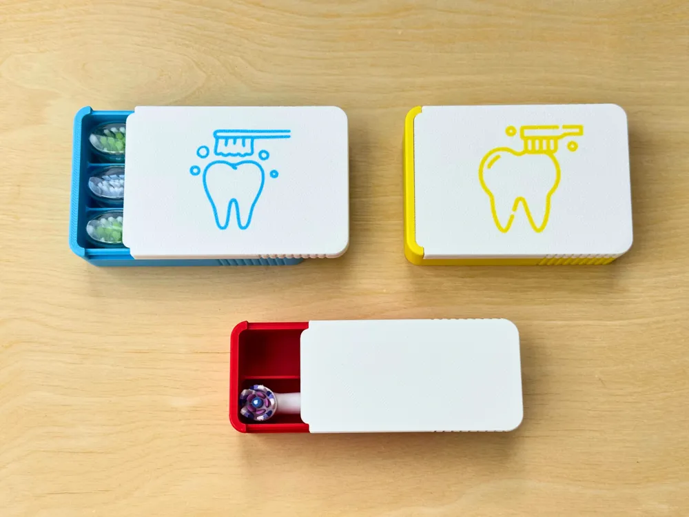 Toothbrush Head Storage Case – Philips & Oral-B - Free 3D Print Model ...