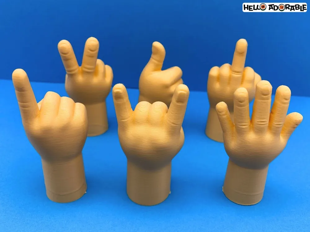 Hand Finger Puppets - Free 3D Print Model - MakerWorld