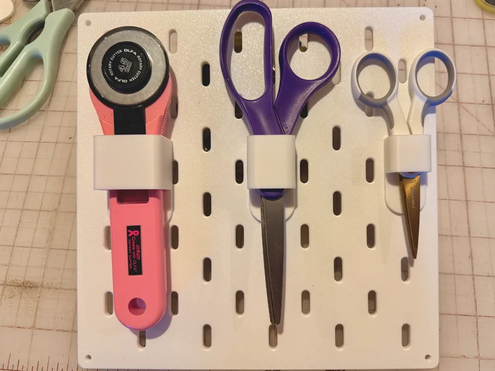 Skadis Scissor and Rotary Cutter Holder - Free 3D Print Model - MakerWorld