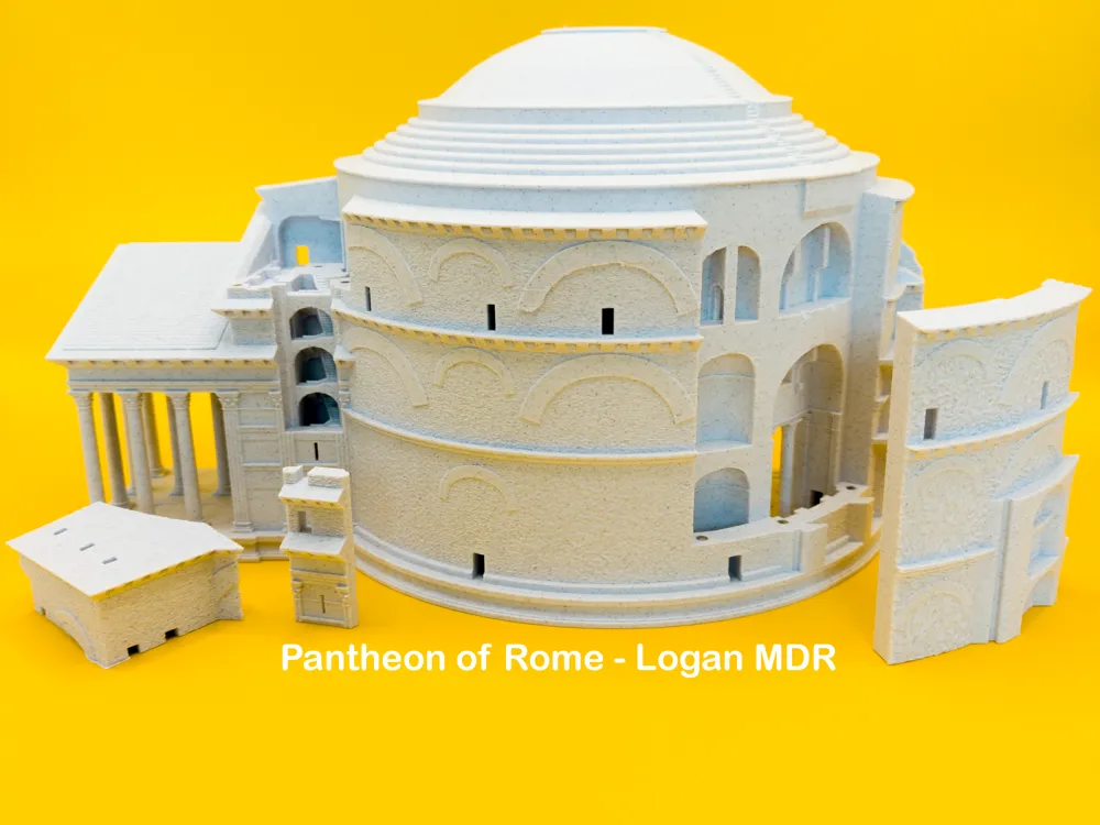 Pantheon Revealed: Architectural Cross-Section - Free 3D Print Model ...