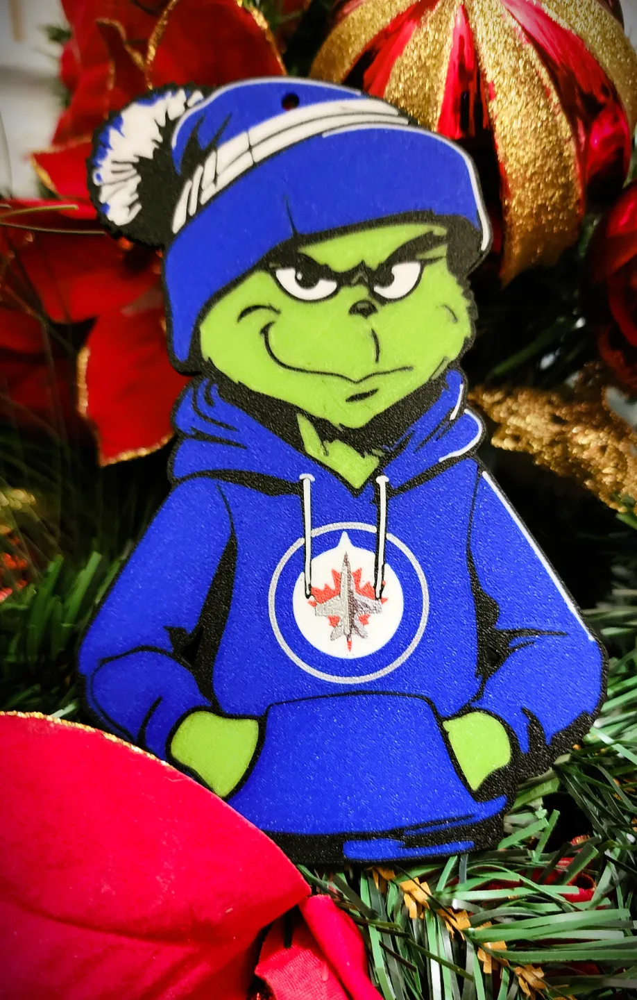 Grinch Winnipeg Jets Ornament by Ray MakerWorld: Download Free 3D Models