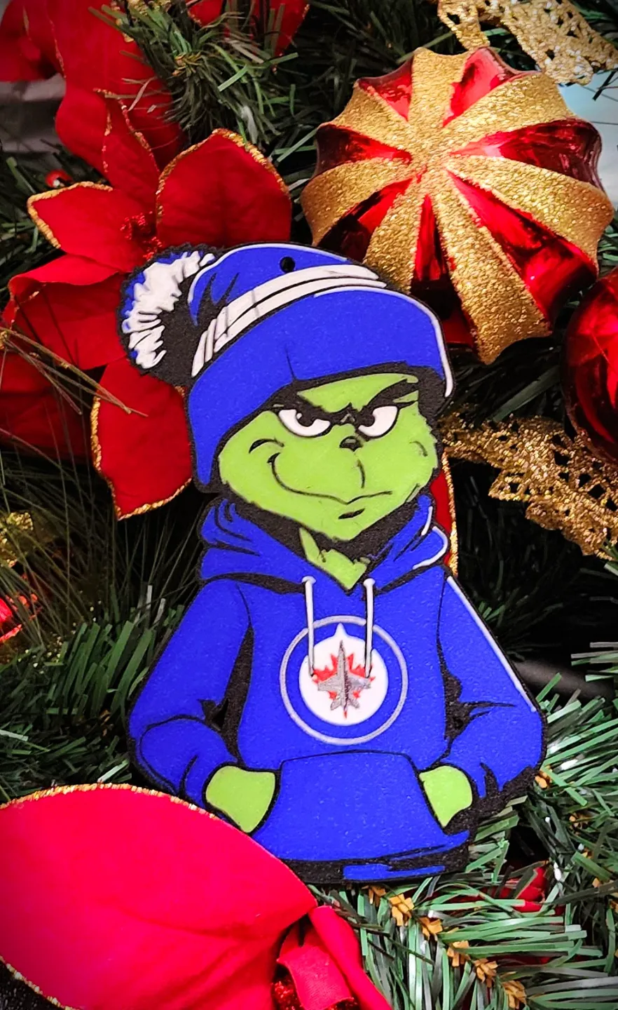 Grinch Winnipeg Jets Ornament by Ray MakerWorld: Download Free 3D Models