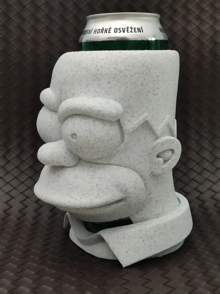 Homer Simpson Can Holder / Beer mug - Free 3D Print Model - MakerWorld
