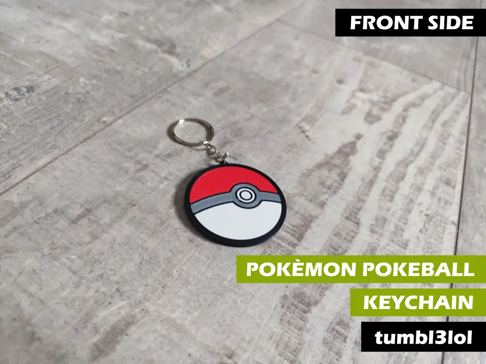 Pokèmon pokeball keychain by tumbl3lol MakerWorld: Download Free 3D Models