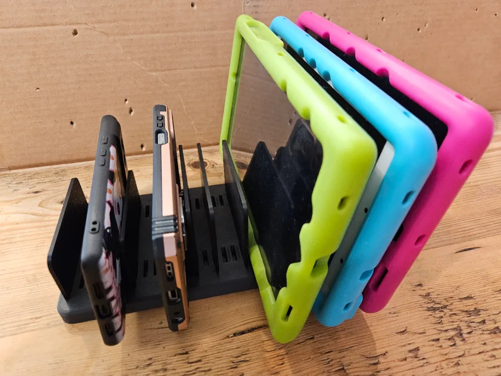 Phone tablet reader electronics multi divider - Free 3D Print Model ...