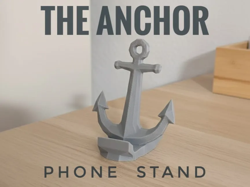 Anchor Phone Stand - Free 3D Print Model - MakerWorld