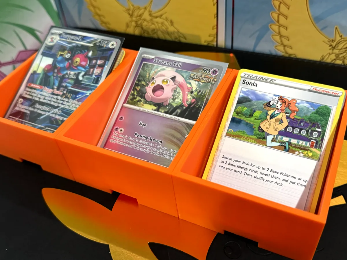 Modular Pokemon TCG card tray - Free 3D Print Model - MakerWorld