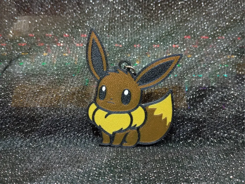 Pokemon Eevee Keychain by HS-3DMakerWorld: Download Free 3D Models