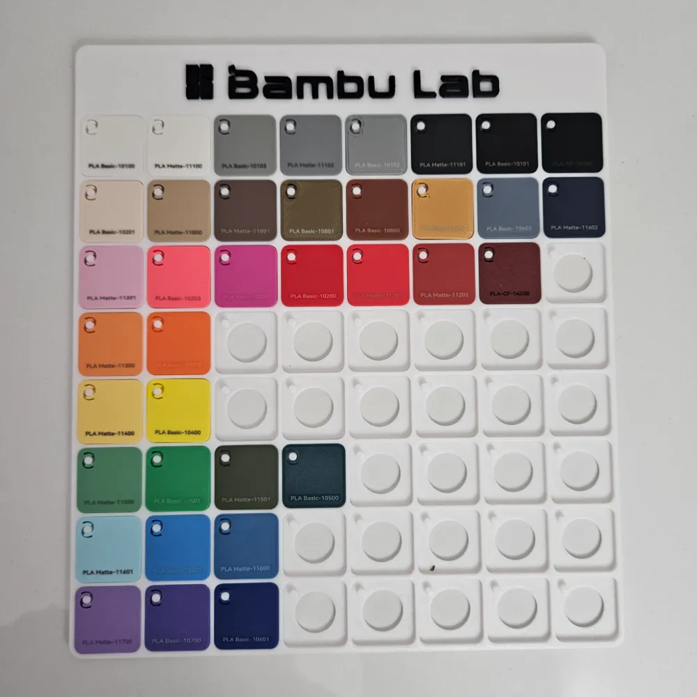 8x8 Bambu Swatch Display Remixed by PerfectPrince - MakerWorld