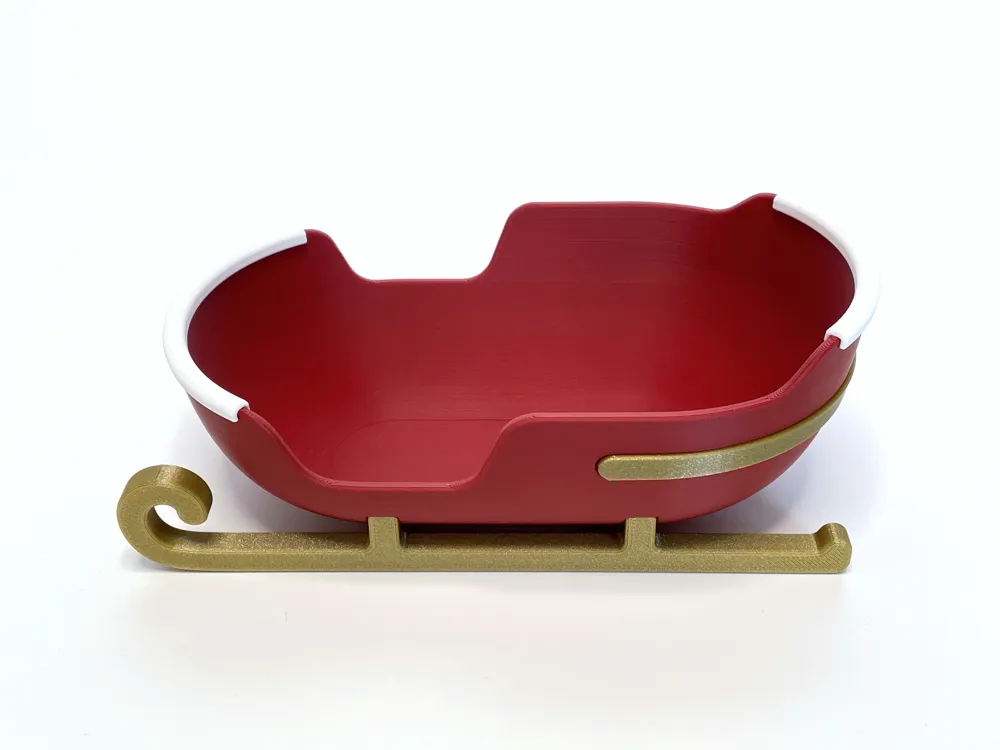 Santas Sleigh Bowl - Free 3D Print Model - MakerWorld