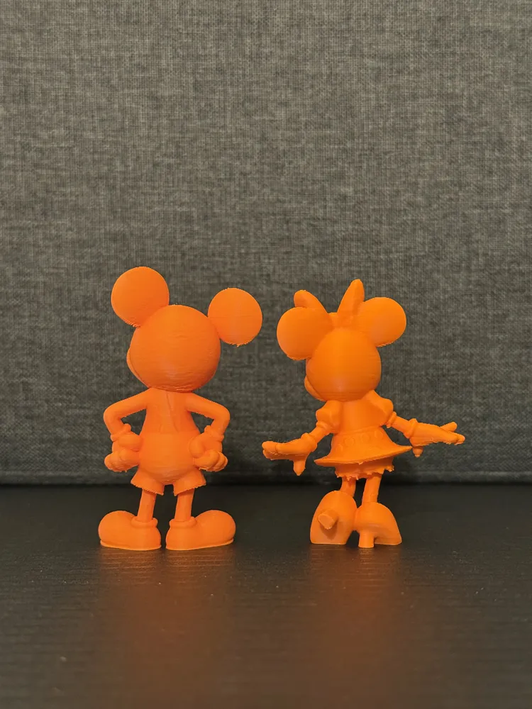 Mickey & Minnie mouse cartoon duo - Free 3D Print Model - MakerWorld
