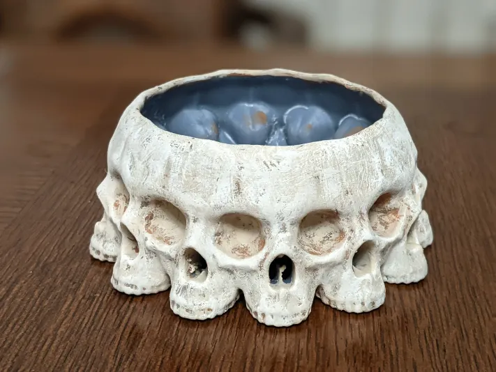Skull bowl Halloween by JirkaKral - MakerWorld