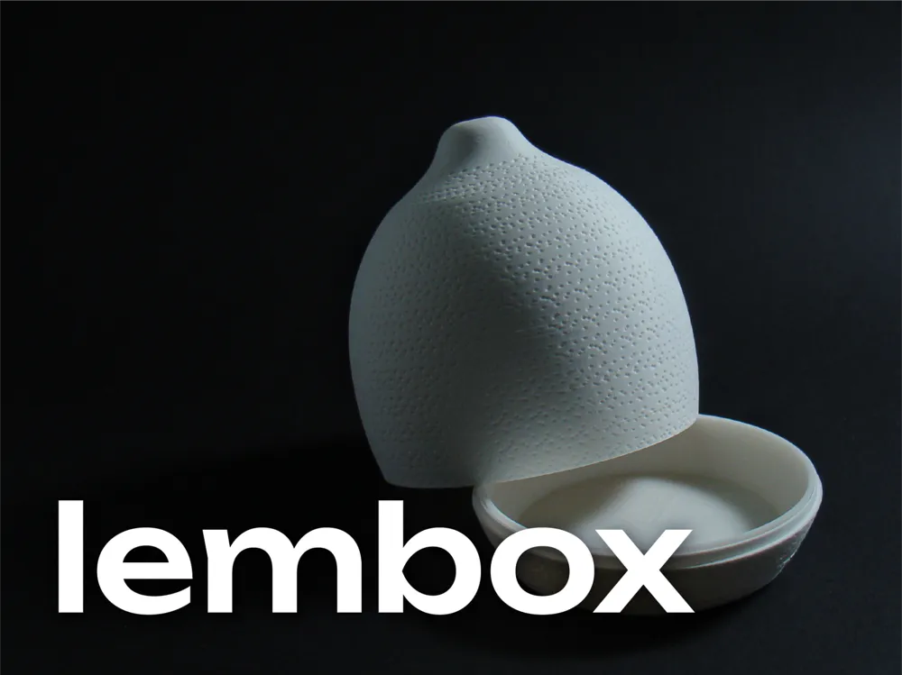 Lembox — Textured Lemon-Shaped Storage Container - Free 3D Print Model ...
