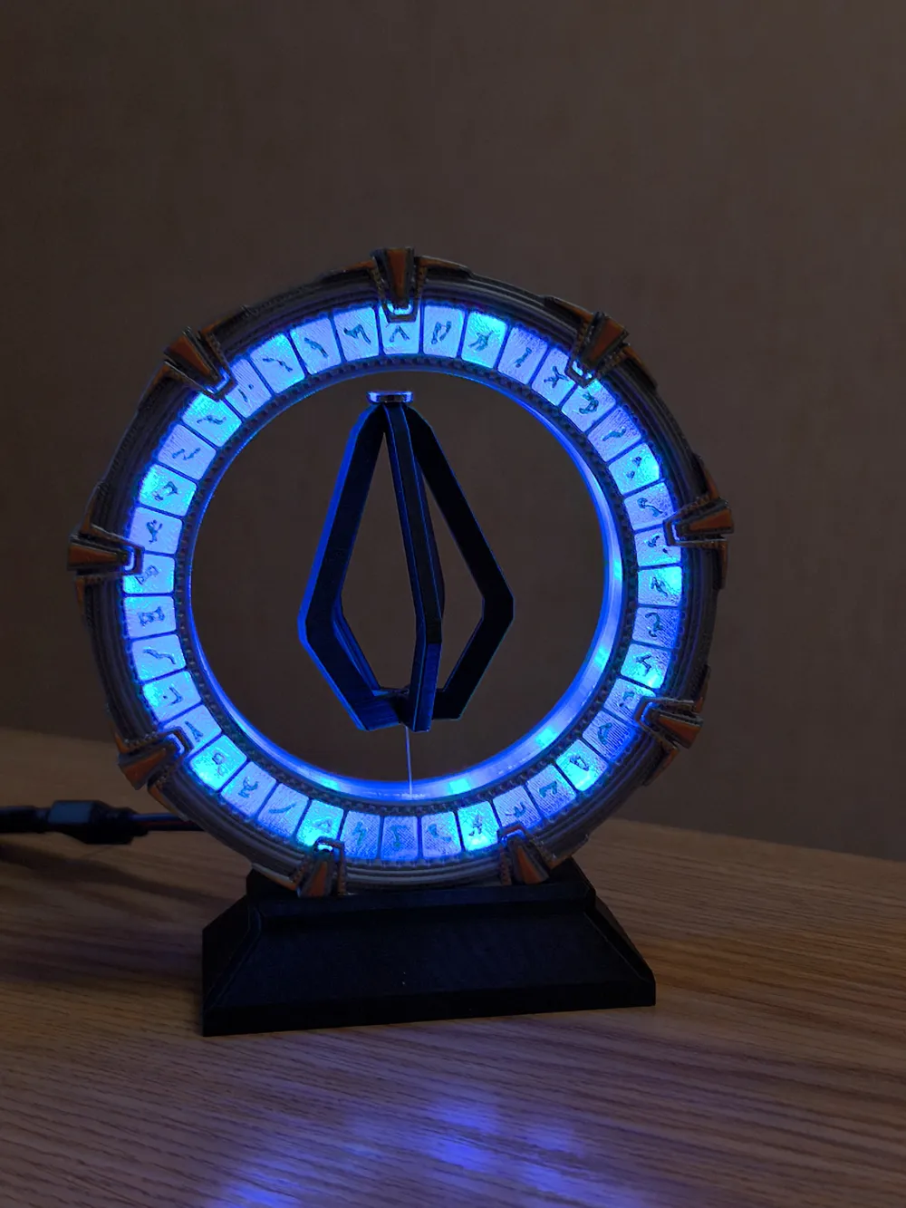 Levitating Stargate-Inspired LED Night Light - Free 3D Print Model ...