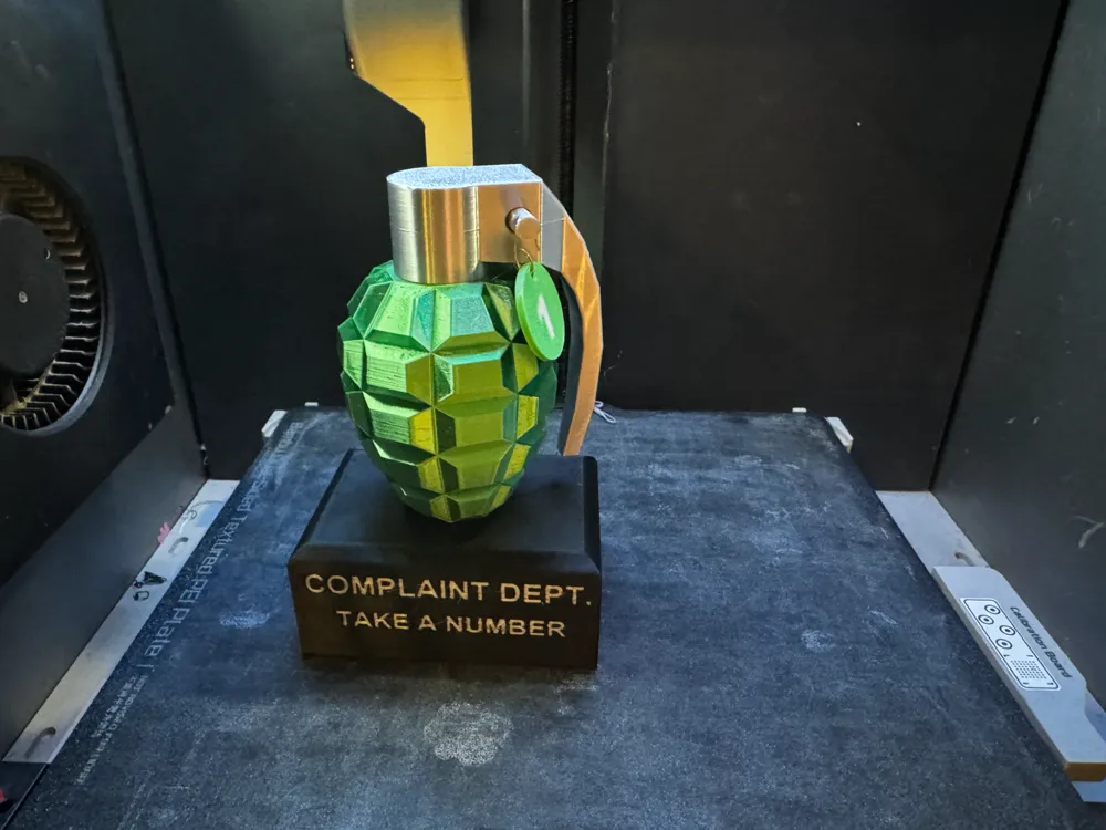 take a number grenade by mrshep08 - MakerWorld