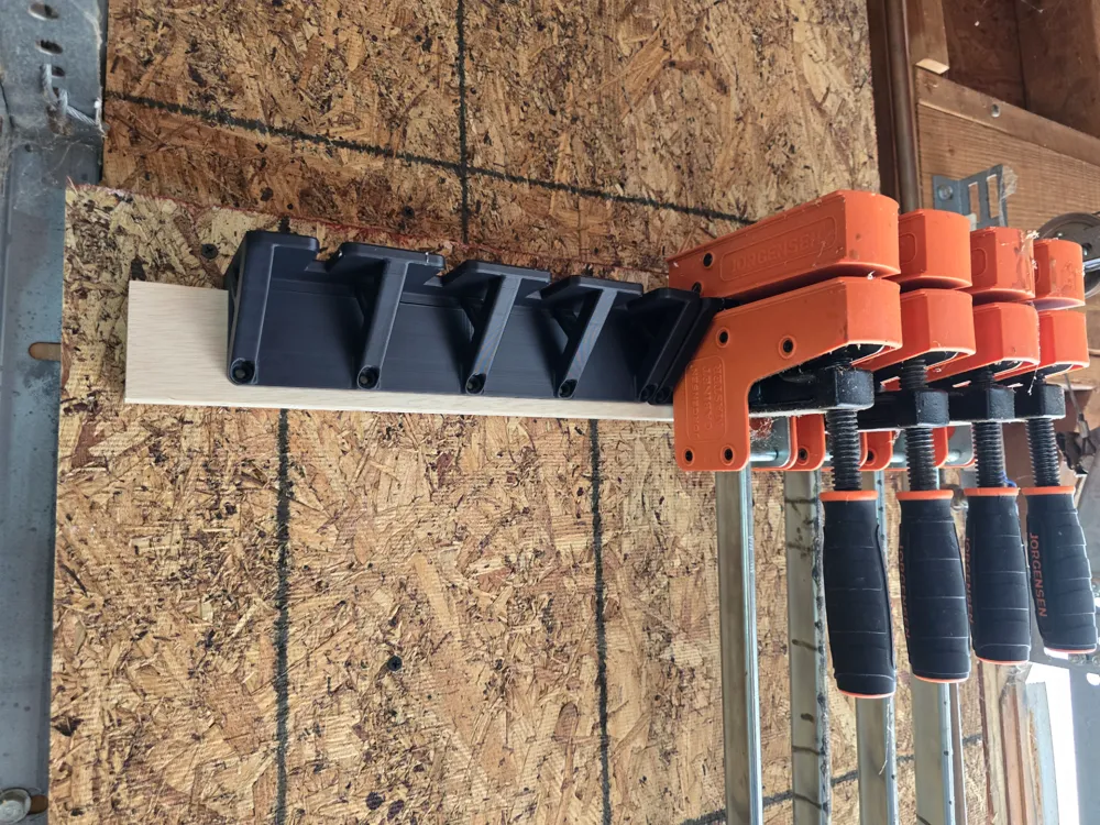 4-Slot Parallel Clamp Rack - French Cleat - Free 3D Print Model ...