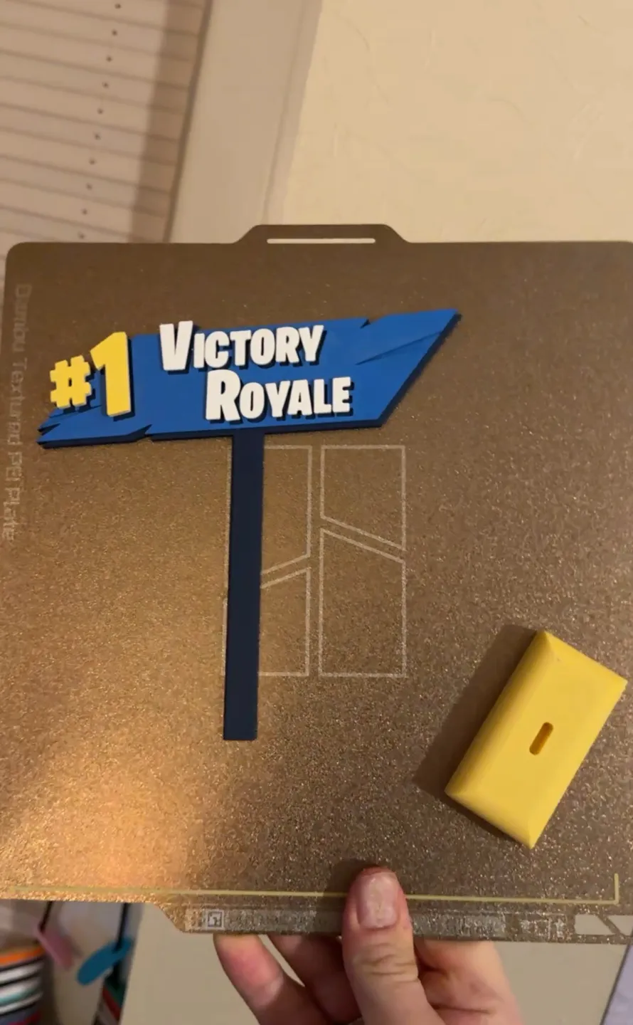 Victory Royale Trophy - NO AMS & NO GLUE - Free 3D Print Model - MakerWorld