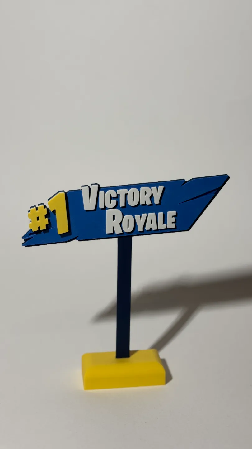 Victory Royale Trophy - NO AMS & NO GLUE - Free 3D Print Model - MakerWorld