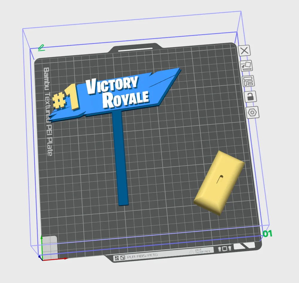 Victory Royale Trophy - NO AMS & NO GLUE - Free 3D Print Model - MakerWorld