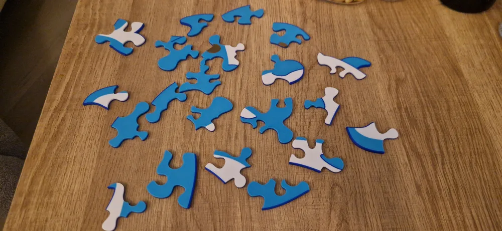 Dolphin Puzzle 21pc by Benkku83 - MakerWorld