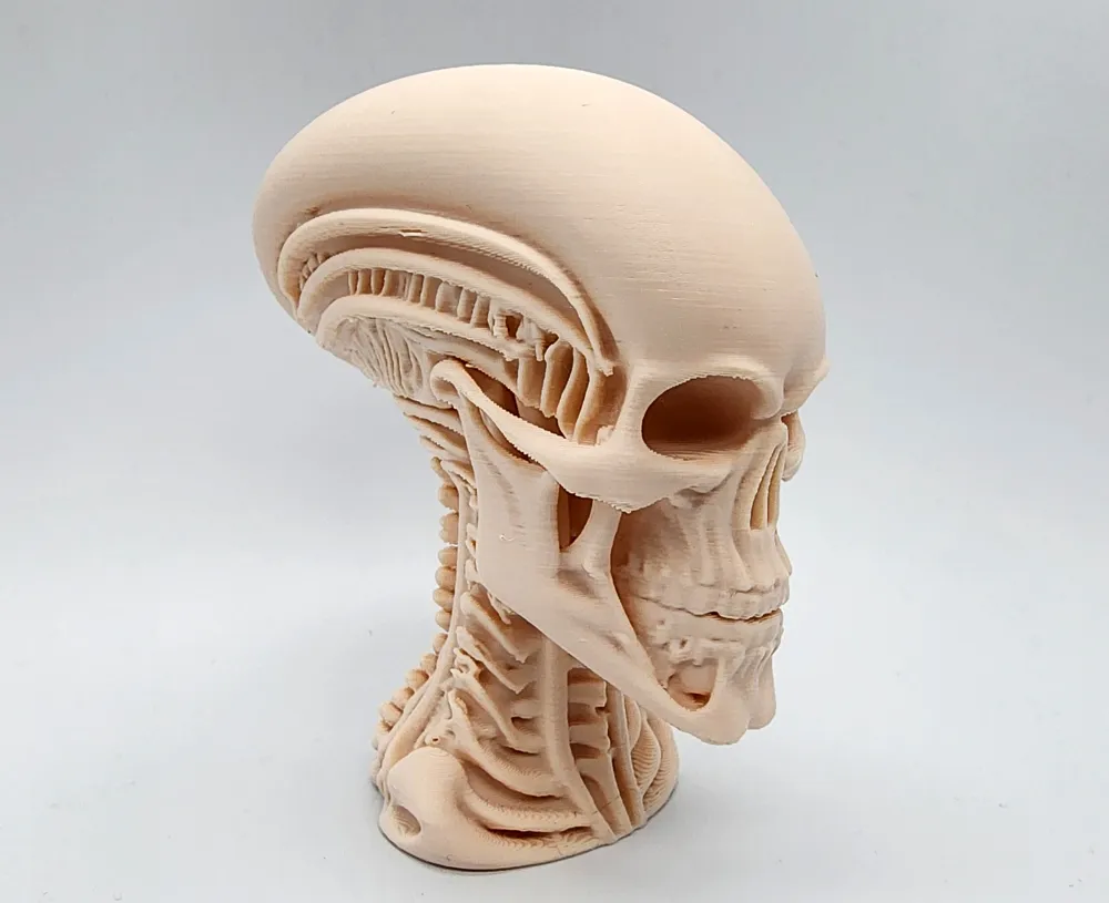 Skeletal Alien Bust - Free 3D Print Model - MakerWorld