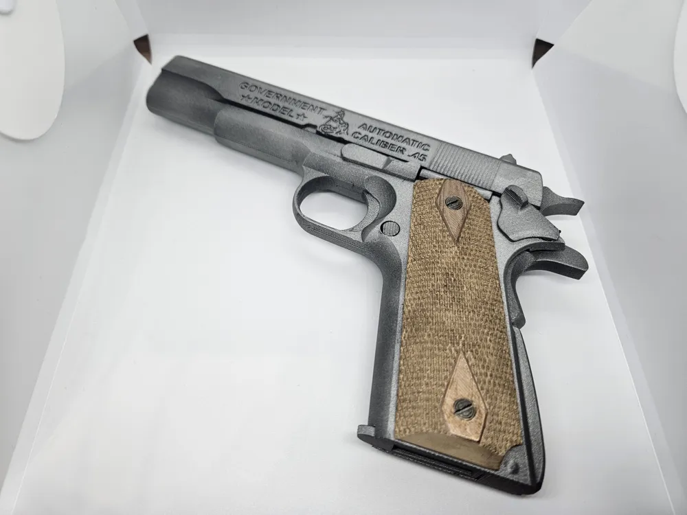 Colt M1911 pistol Grip - Free 3D Print Model - MakerWorld