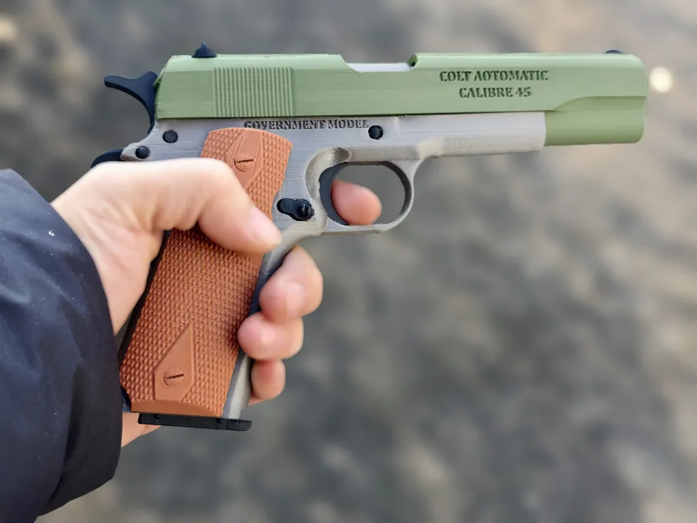 Colt M1911 pistol Grip - Free 3D Print Model - MakerWorld