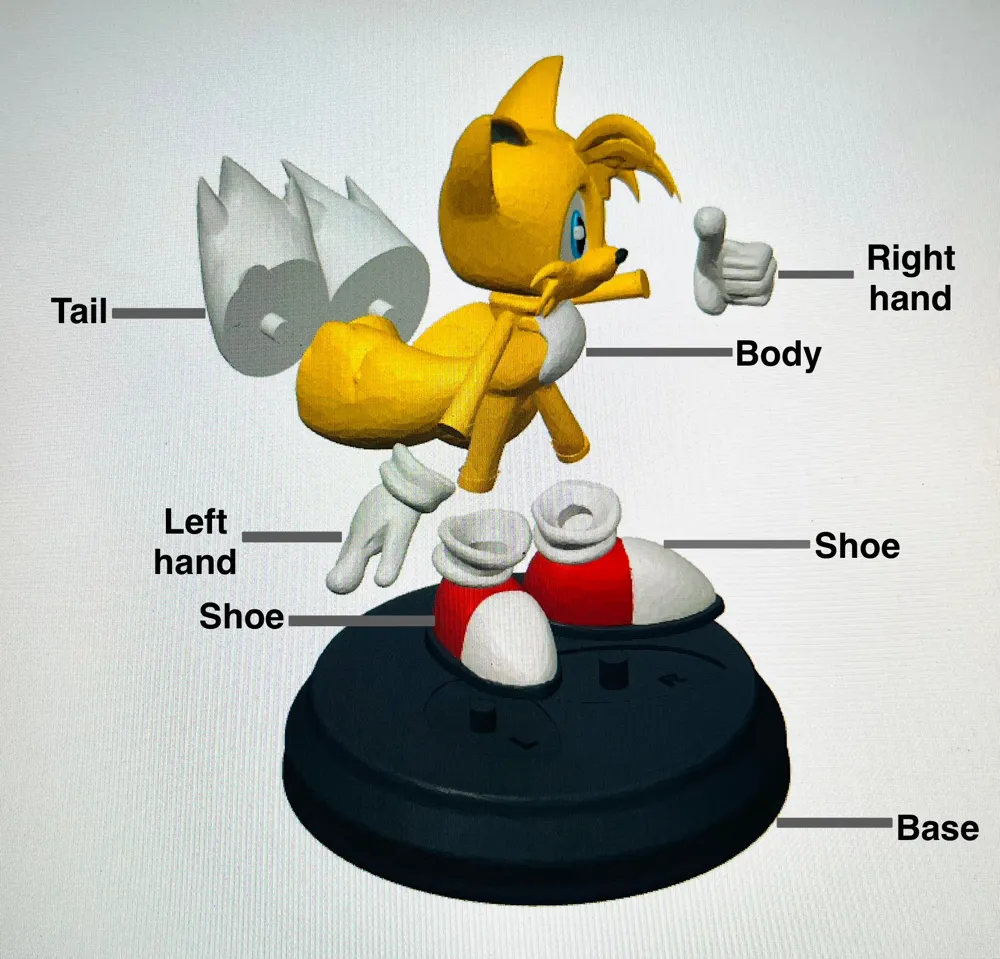 Tails - Multipart - Free 3D Print Model - MakerWorld