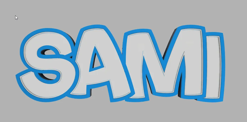 Prenom lumineux Sami by didoucrazyfrog11 - MakerWorld