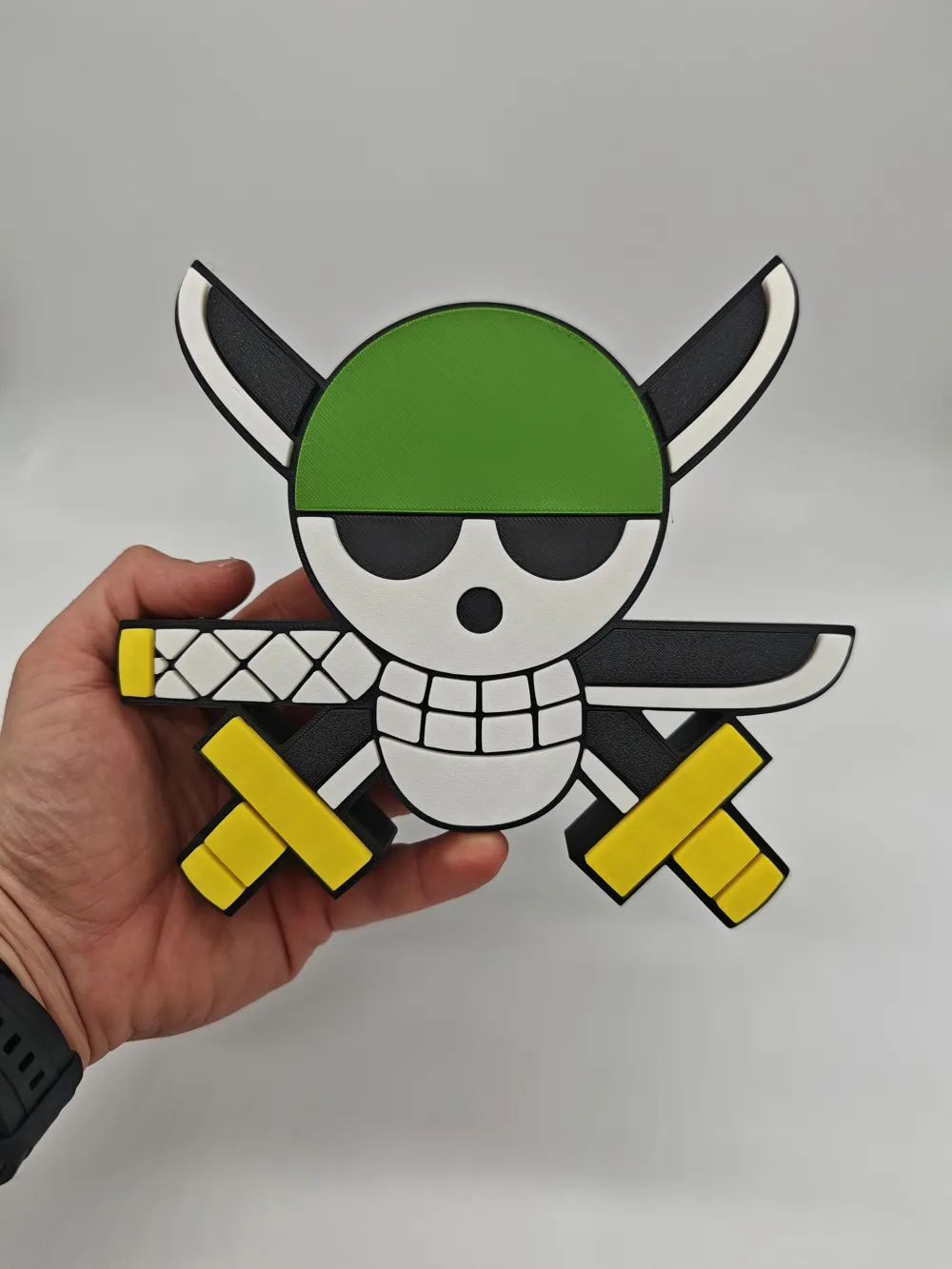 One Piece Zoro Skull Jolly Roger (NO AMS/AMS) - Free 3D Print Model ...