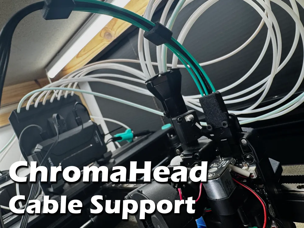 CoPrint ChromaHead Cable Support / Strain Relief by Cryostatic MakerWorld: Download Free 3D Models