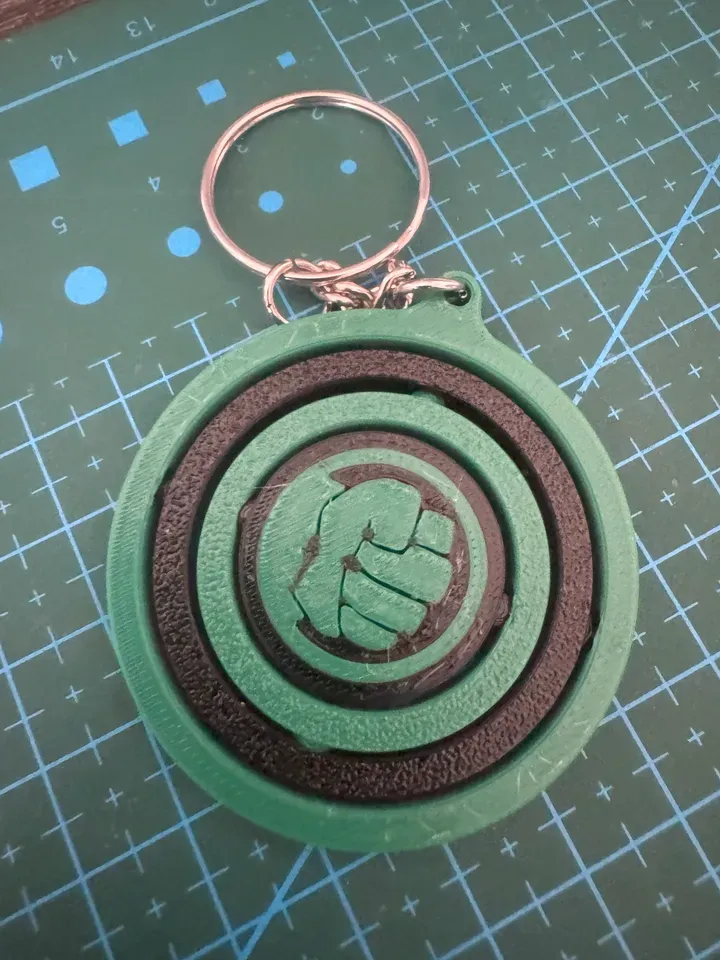 Hulk Fidget Keyring by filharvey - MakerWorld