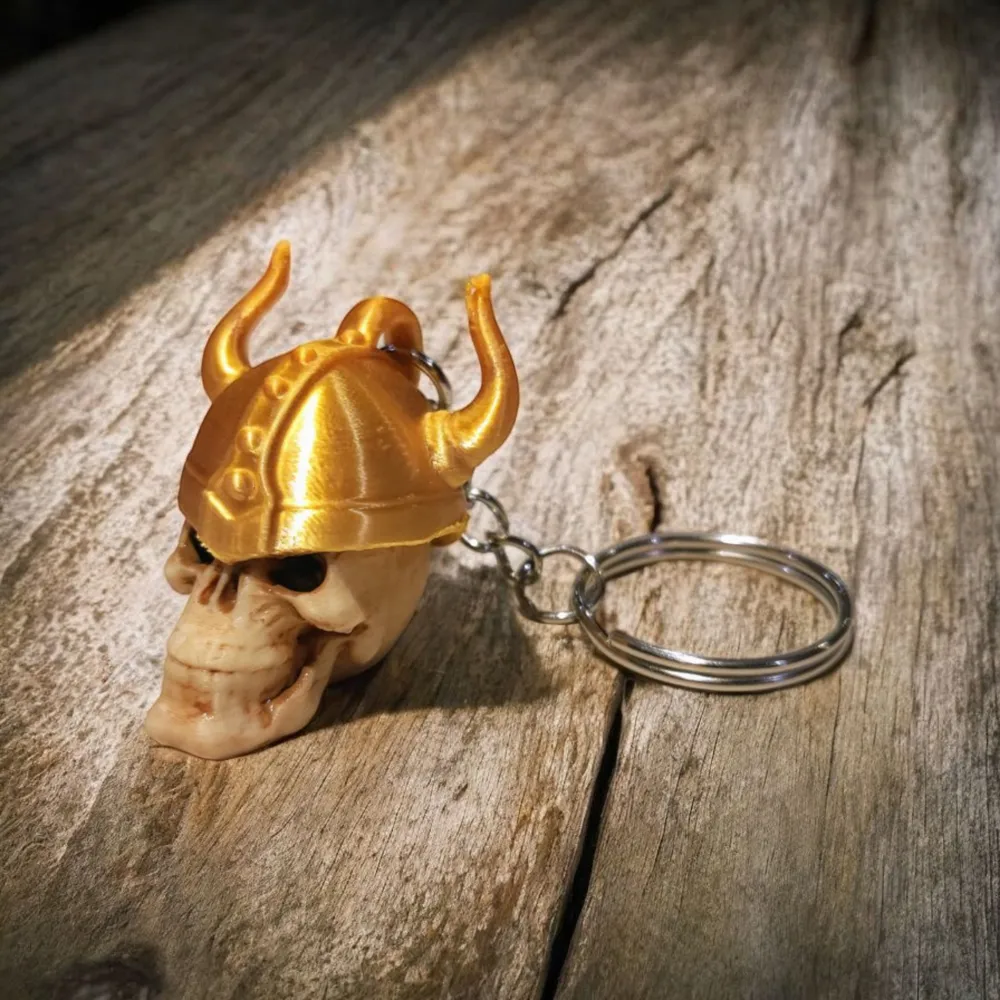 Viking Skull Keychain – 3D Printable Model - Free 3D Print Model ...