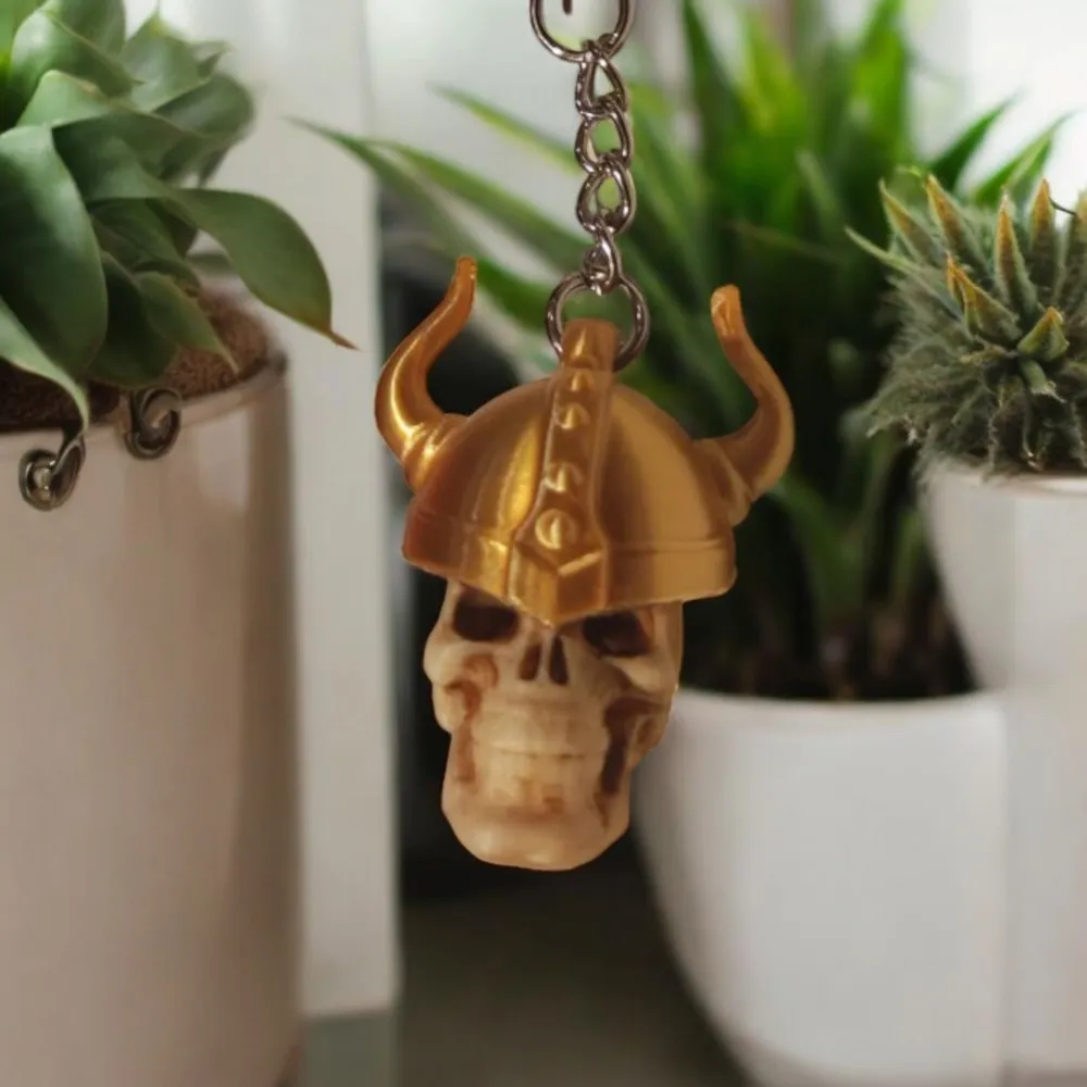 Viking Skull Keychain – 3D Printable Model - Free 3D Print Model ...
