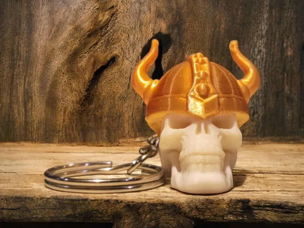 Viking Skull Keychain – 3D Printable Model - Free 3D Print Model ...