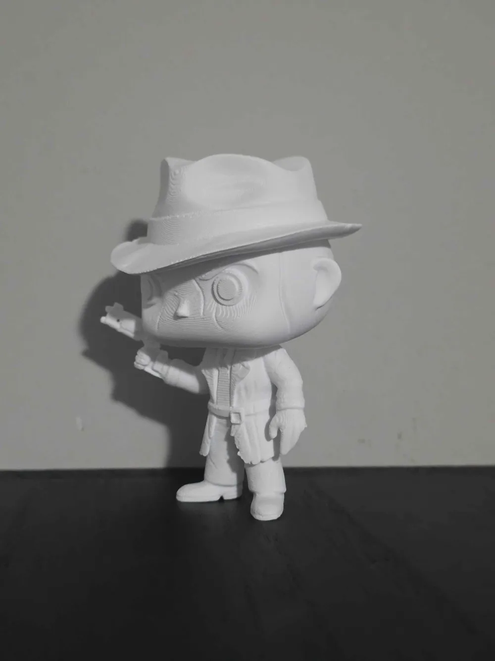 Fallout 4 Nick Valentine Synth Funko Pop - Free 3D Print Model - MakerWorld