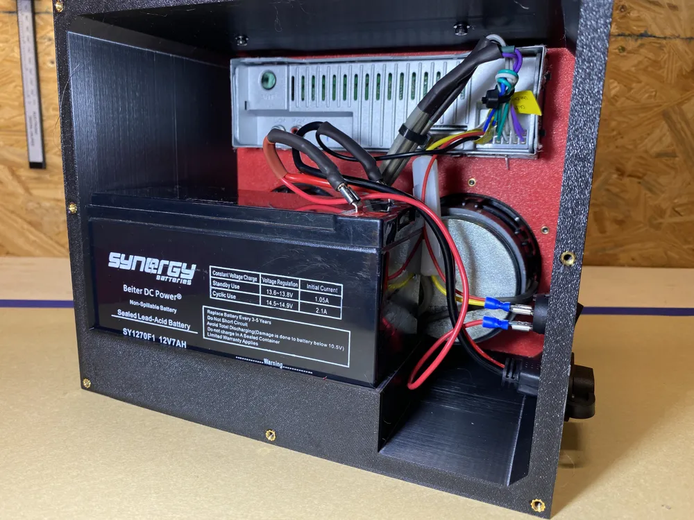 Portable Bluetooth Boom Box 12v - Free 3D Print Model - MakerWorld