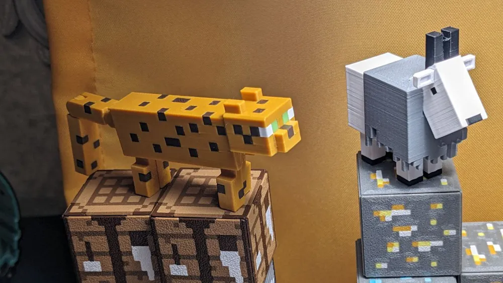 Minecraft Ocelot Articulated - Free 3D Print Model - MakerWorld