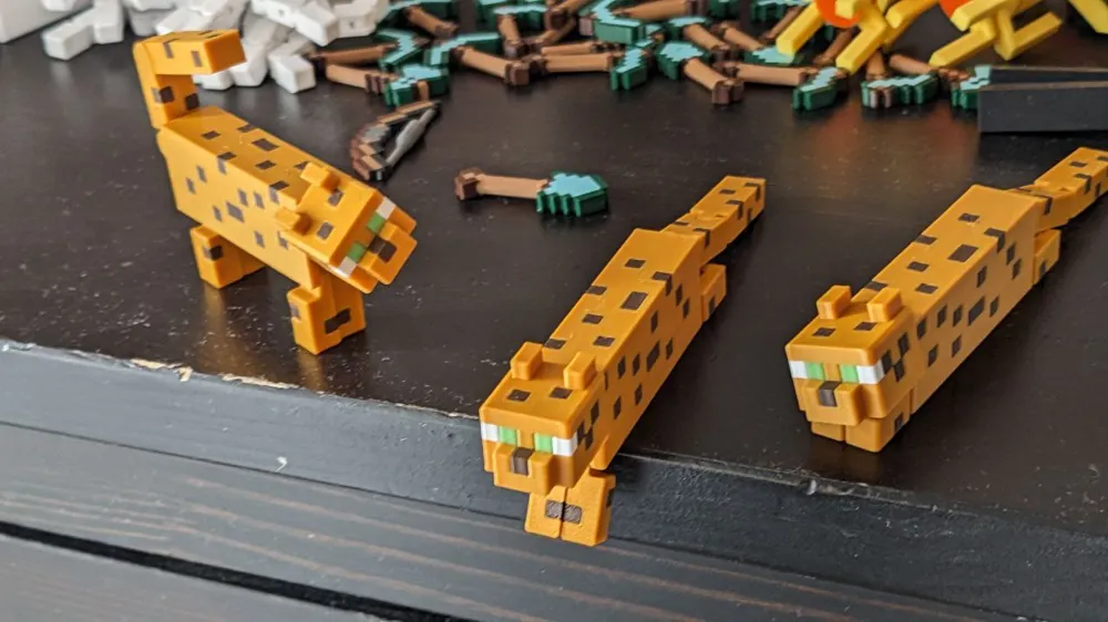 Minecraft Ocelot Articulated - Free 3D Print Model - MakerWorld