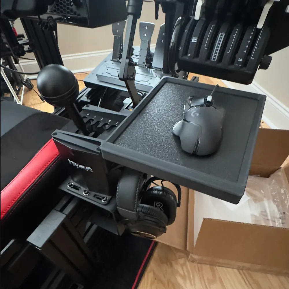 Moza HGP Shifter Mousepad and Headphone Holder - MakerWorld 3D Model ...