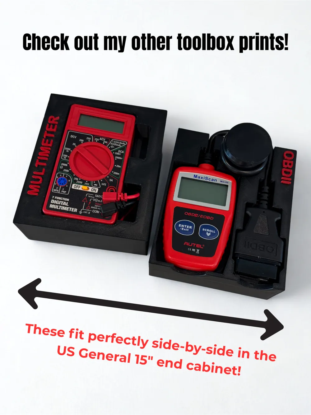 Harbor Freight 7 Function Digital Multimeter Case - Free 3D Print Model ...