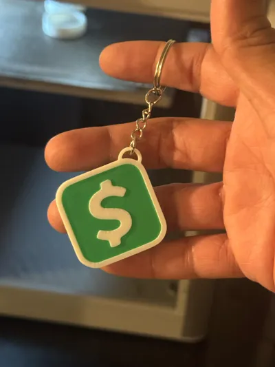 Cashapp logo NFC keychain by JGLDJ - MakerWorld