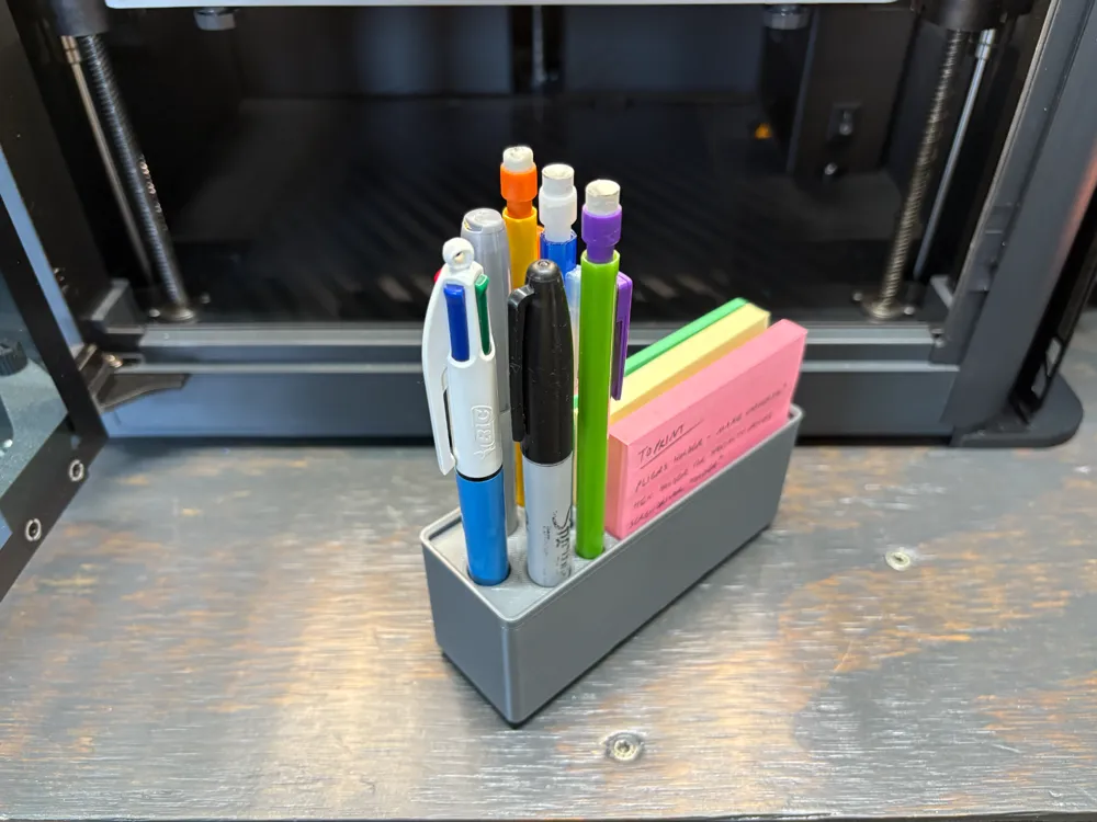 Gridfinity Pen Pencil Sharpie Sticky Note Holder by Lowend15 MakerWorld ...