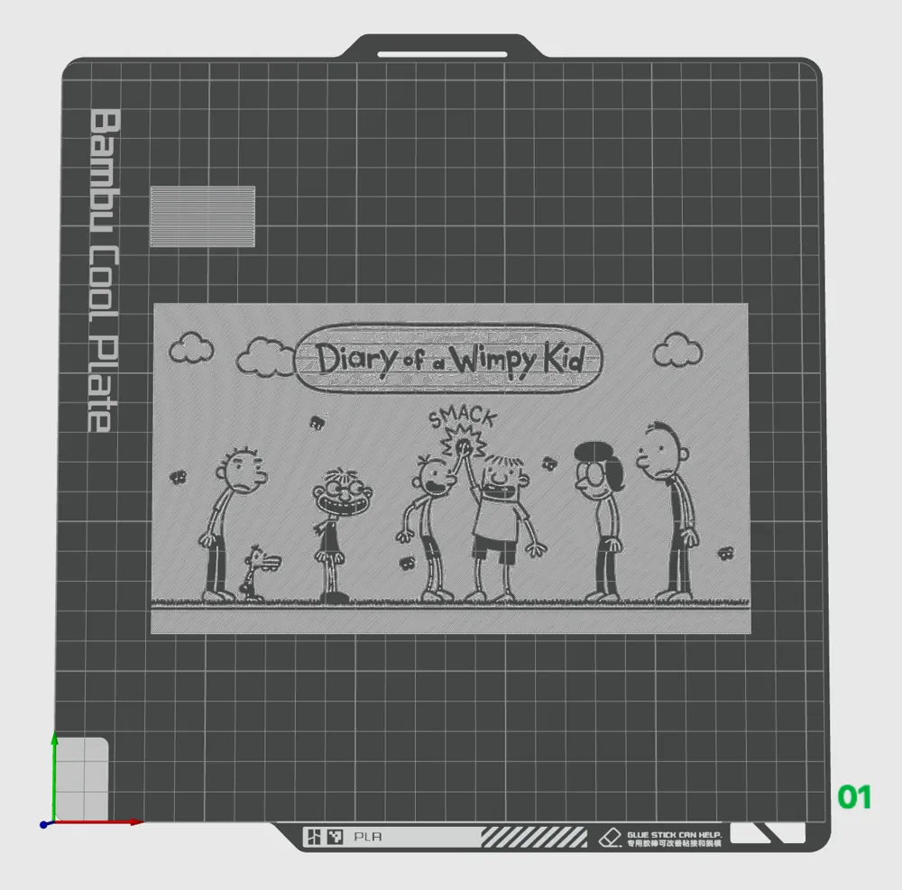 Diary Of A Wimpy Kid / Wall Art / Sign by 3D Prints This Week - MakerWorld