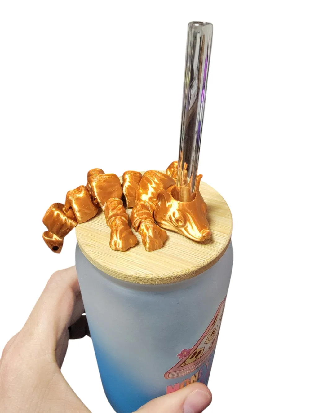 Articulated Fox Straw Topper - Fits Stanley by Click Print Creatives ...