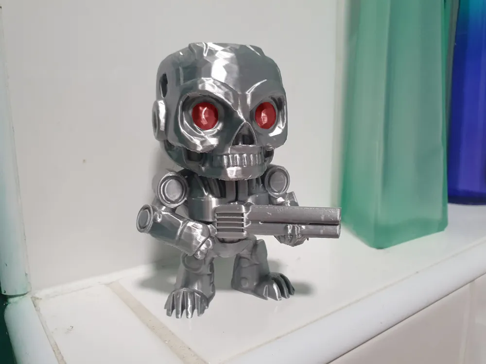 Cute Terminator T-800 Inspired Model Character by Ellcato3D MakerWorld ...