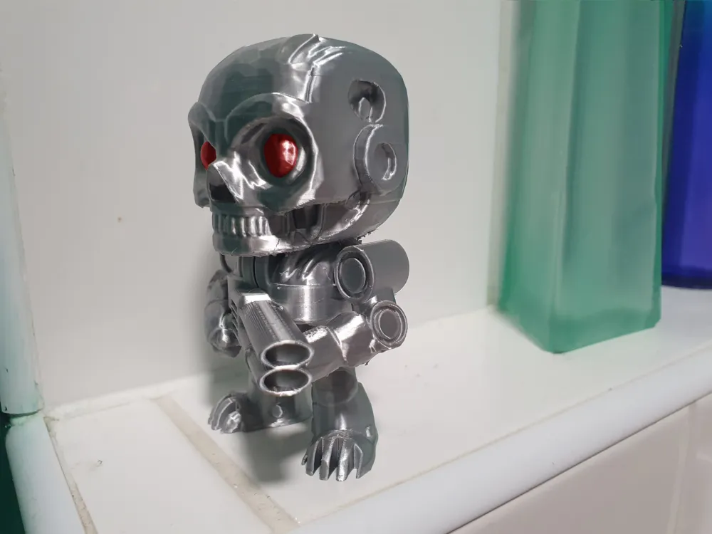 Cute Terminator T-800 Inspired Model Character by Ellcato3D MakerWorld ...