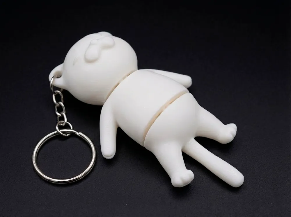 Flexi Cat keychain - Free 3D Print Model - MakerWorld